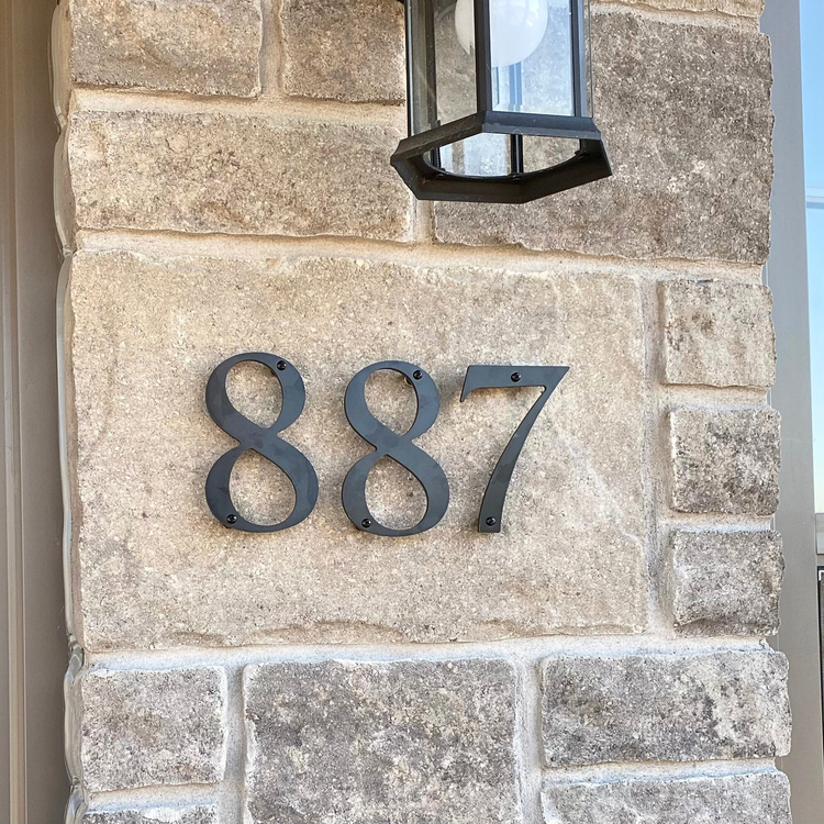 ROMAN SERIF House No. letters for address signs and plaques – LETTERCUT