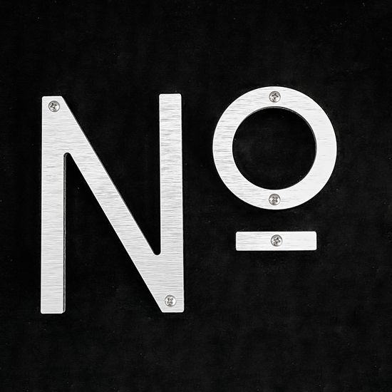 THIN MODERN House No. letters for address sign – LETTERCUT