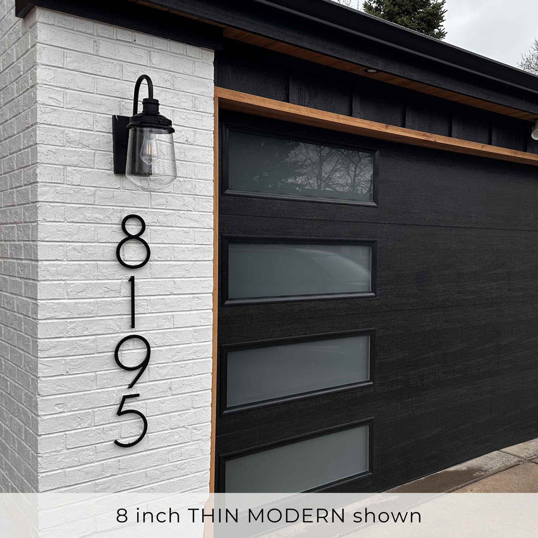 THIN MODERN address numbers – LETTERCUT