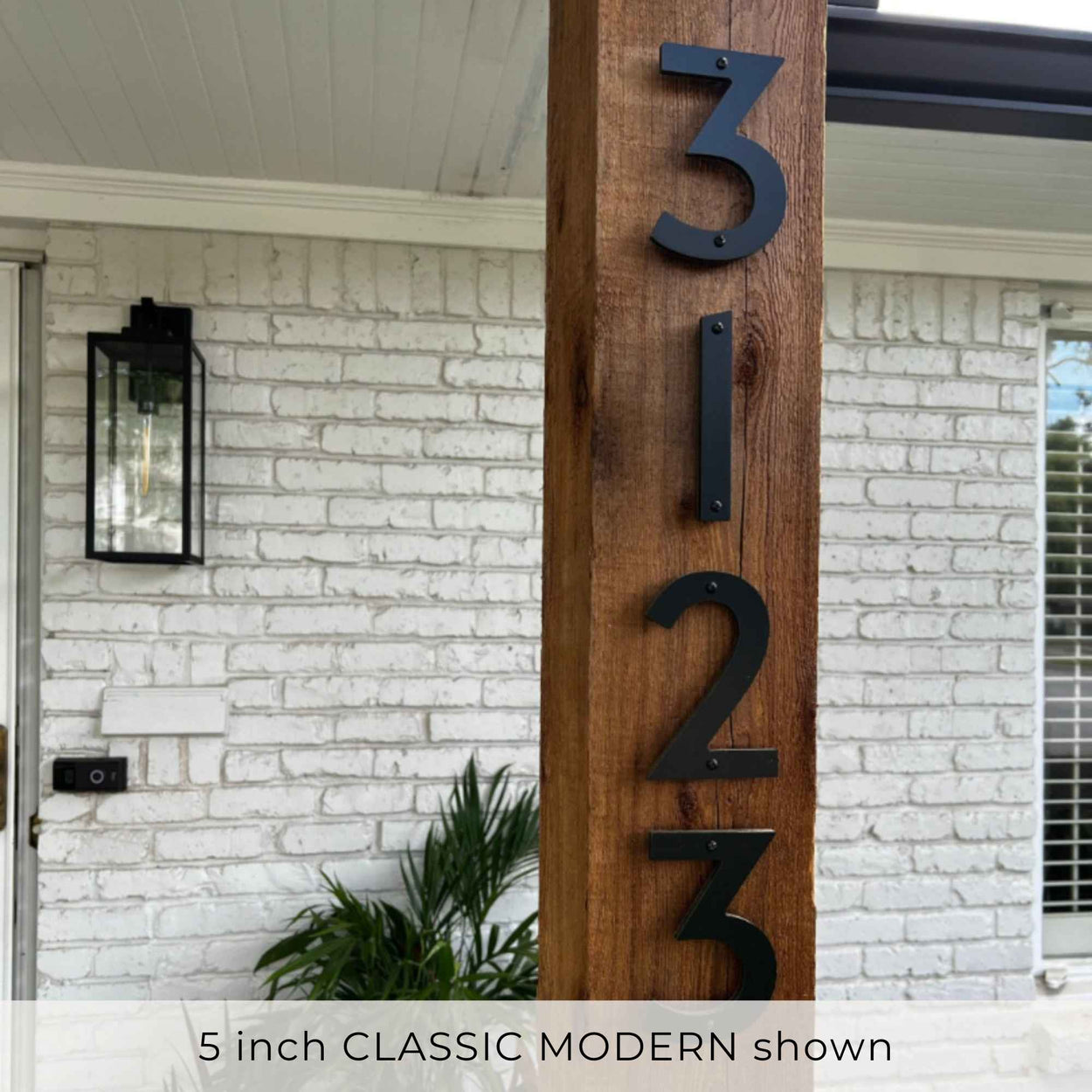 Black CLASSIC MODERN business and address sign letters – LETTERCUT