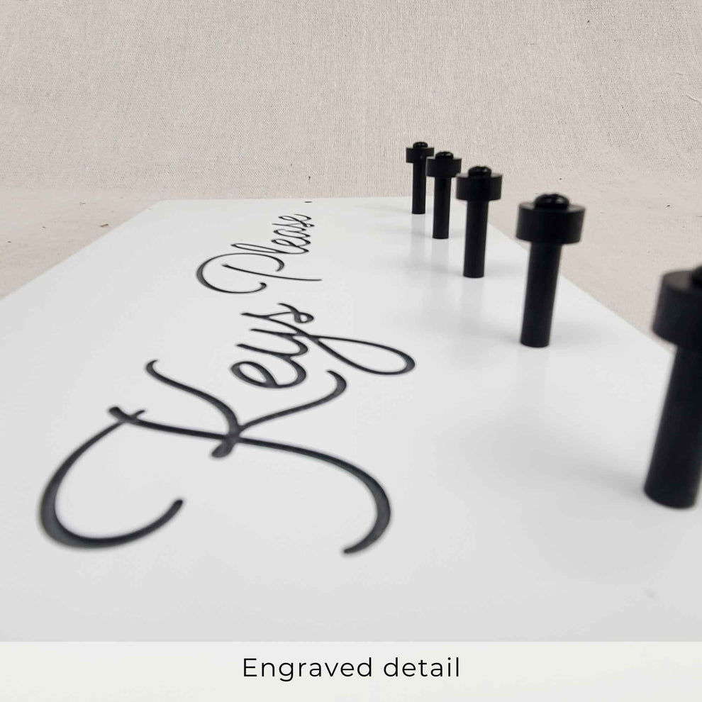 Personalized Key Holder for Entryway – LETTERCUT