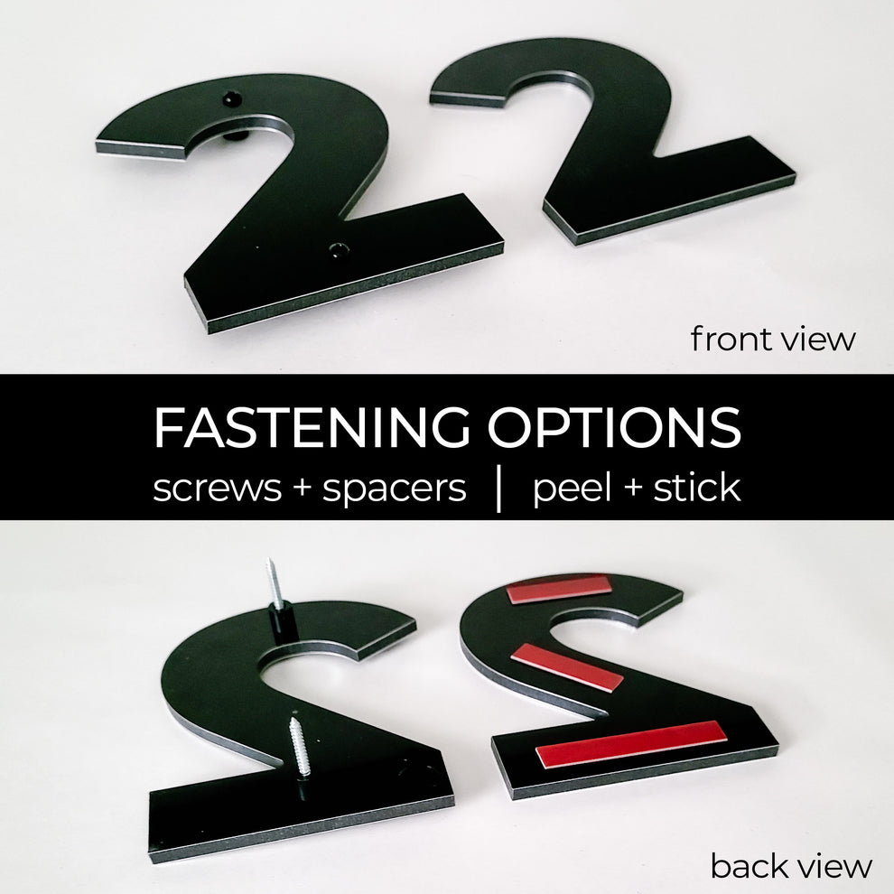 5 inch BOLD RETRO House Numbers – LETTERCUT