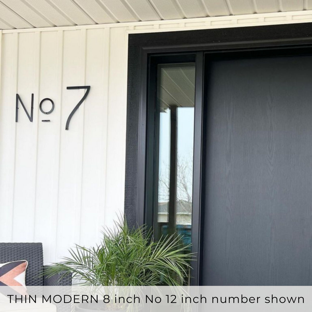 THIN MODERN House No. letters for address sign – LETTERCUT
