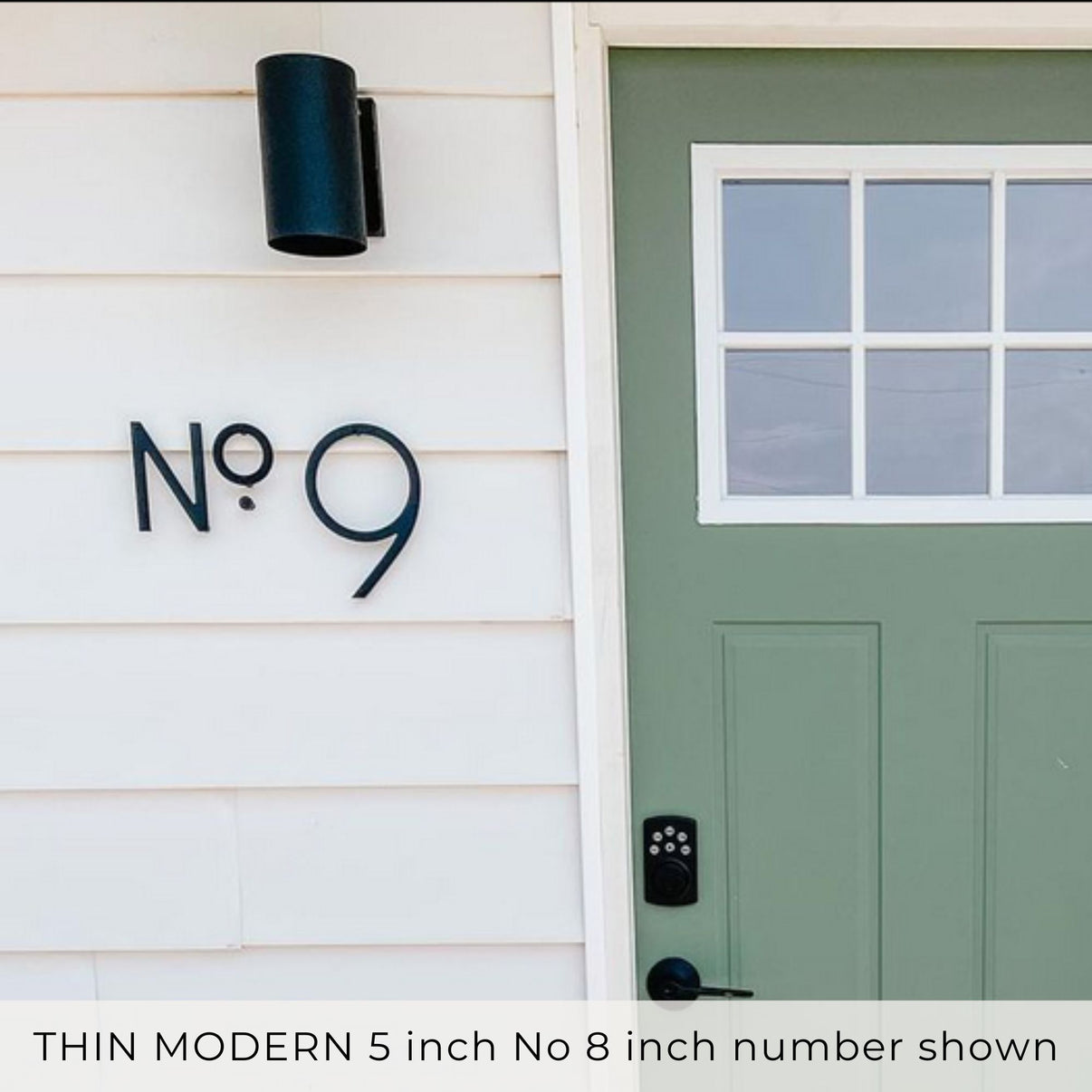 THIN MODERN House No. letters for address sign – LETTERCUT