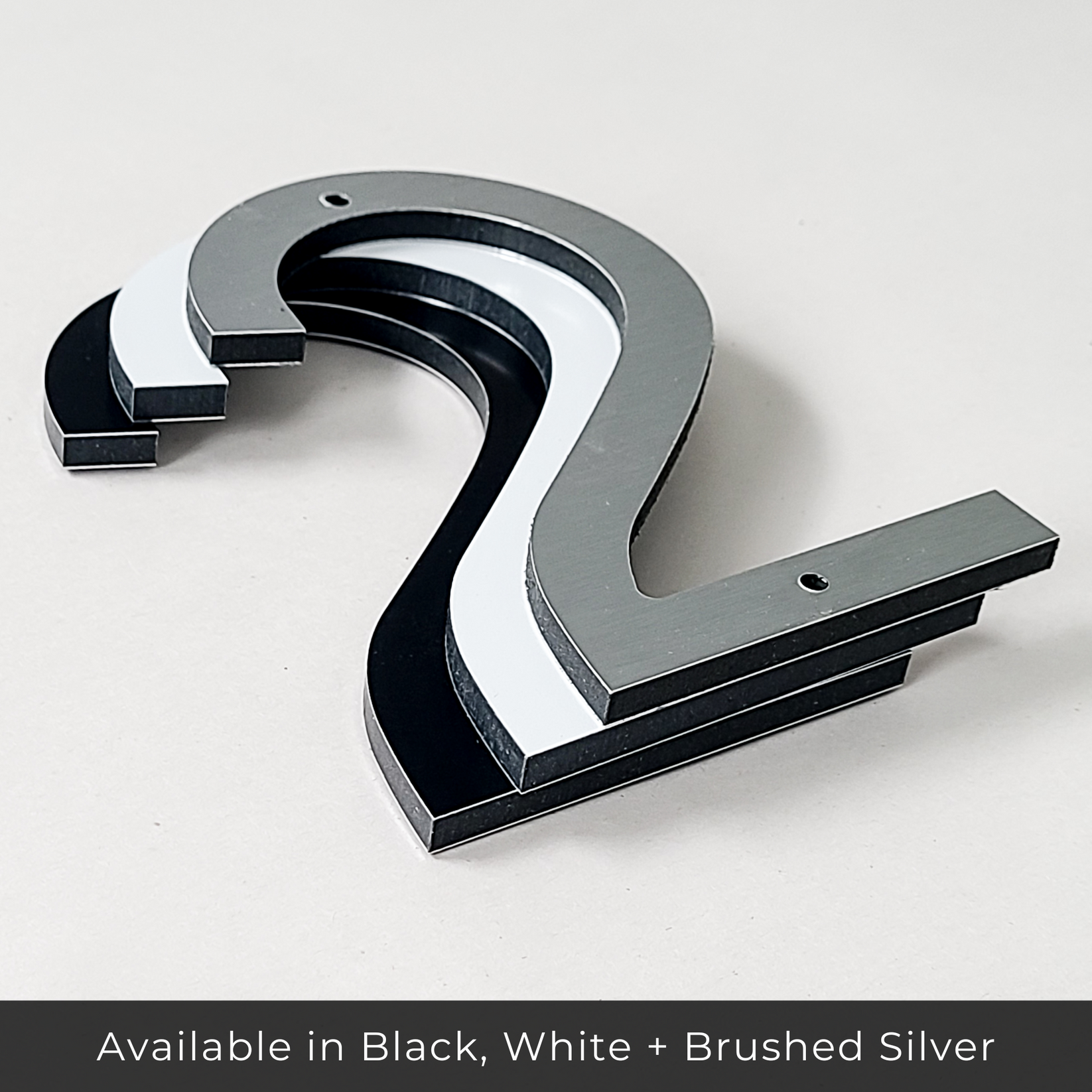 24 inch THIN MODERN large house numbers and letters - LETTERCUT
