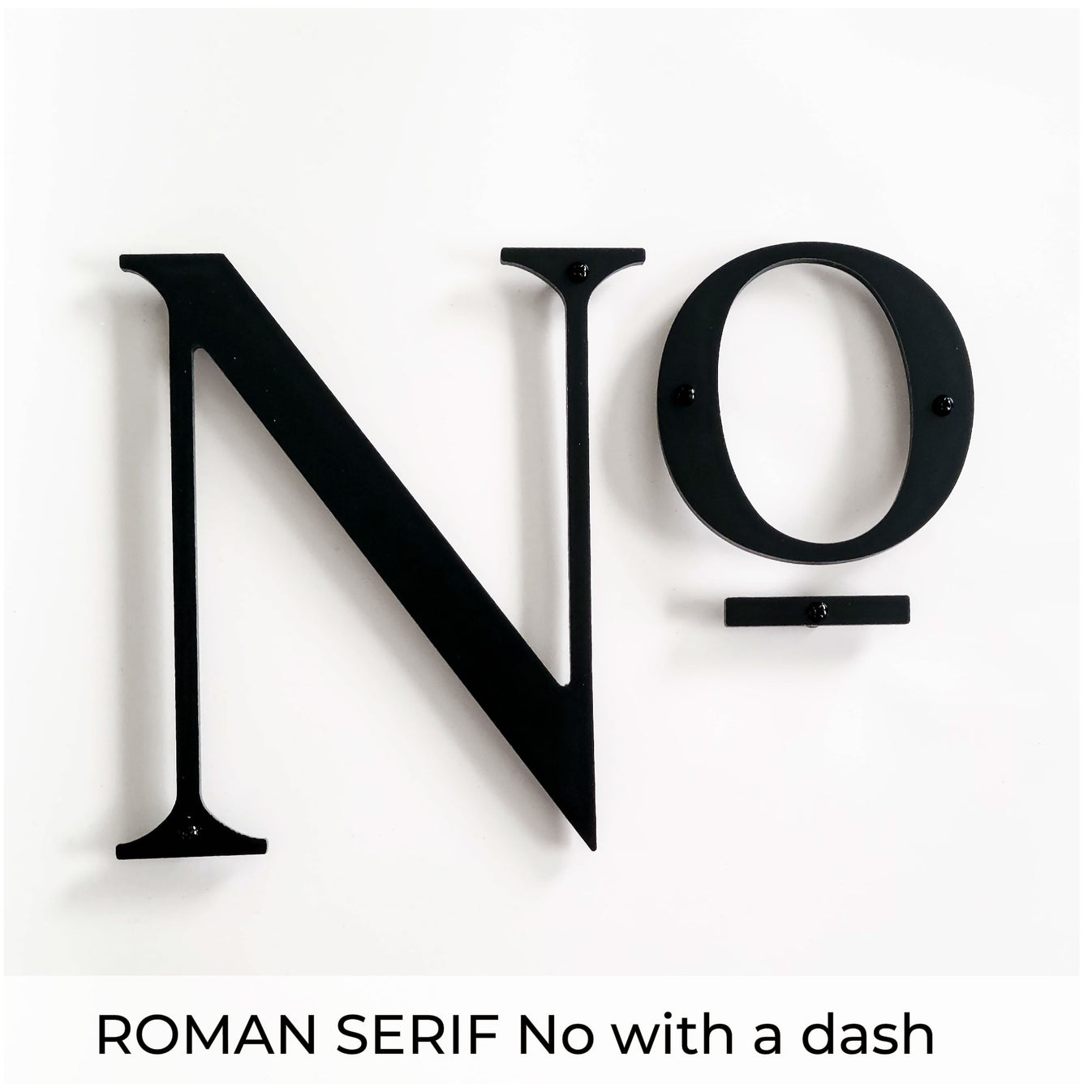 ROMAN SERIF House No. letters for address signs and plaques – LETTERCUT