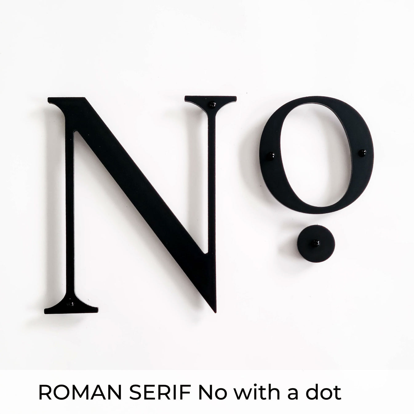 ROMAN SERIF House No. letters for address signs and plaques – LETTERCUT