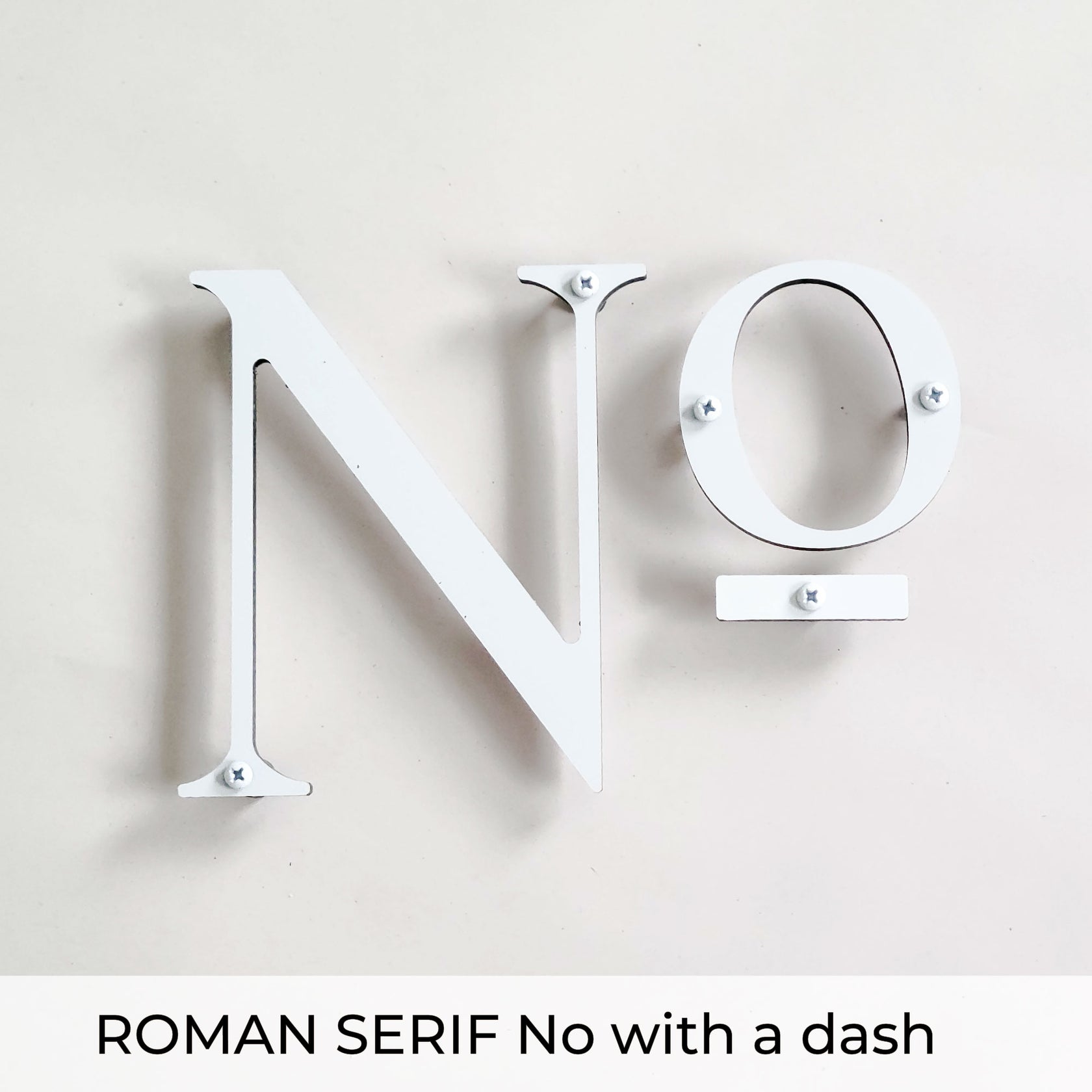 ROMAN SERIF House No. letters for address signs and plaques – LETTERCUT