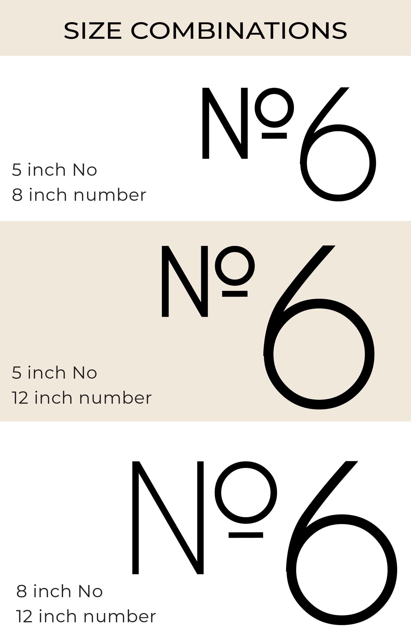 THIN MODERN House No. letters for address sign – LETTERCUT