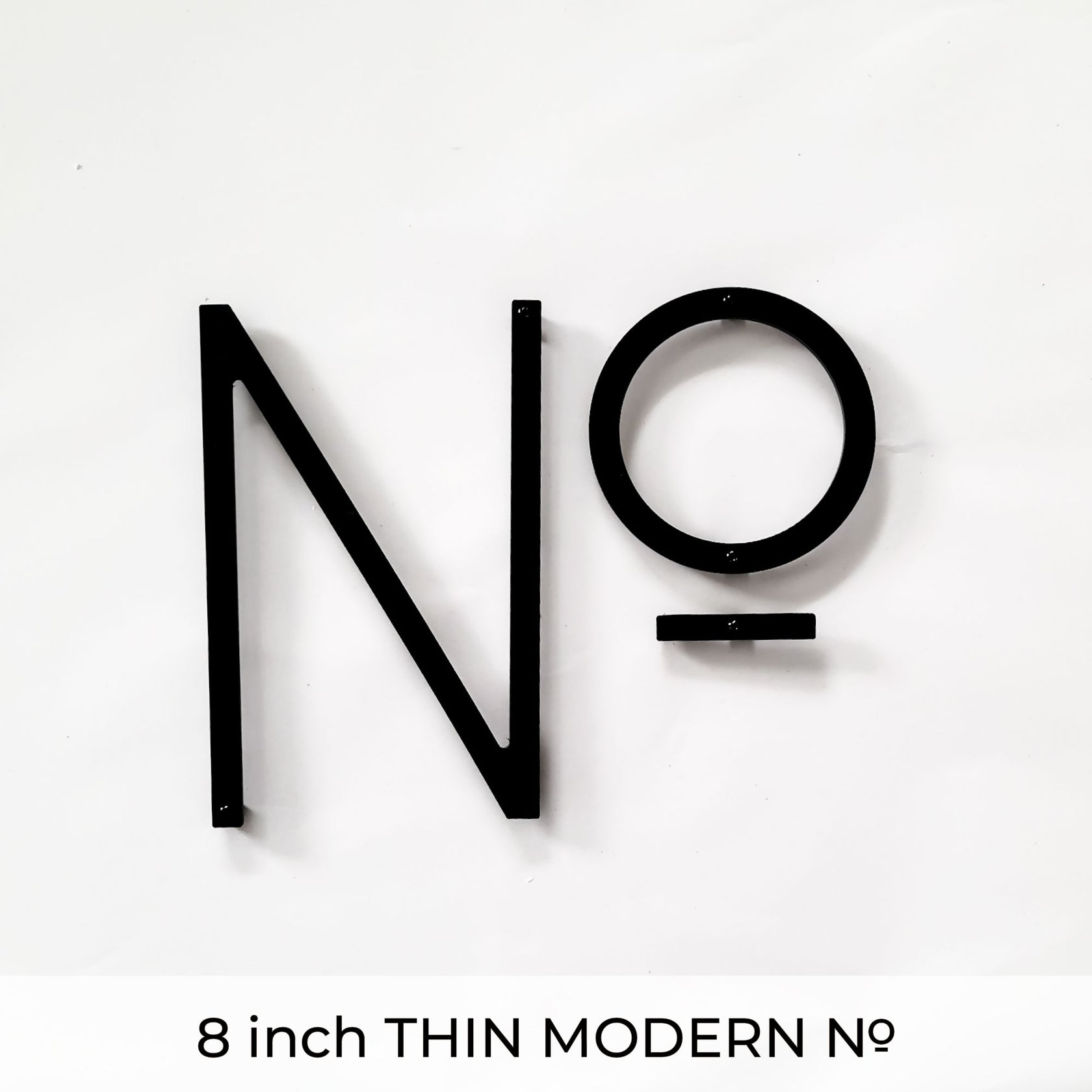 THIN MODERN House No. letters for address sign – LETTERCUT