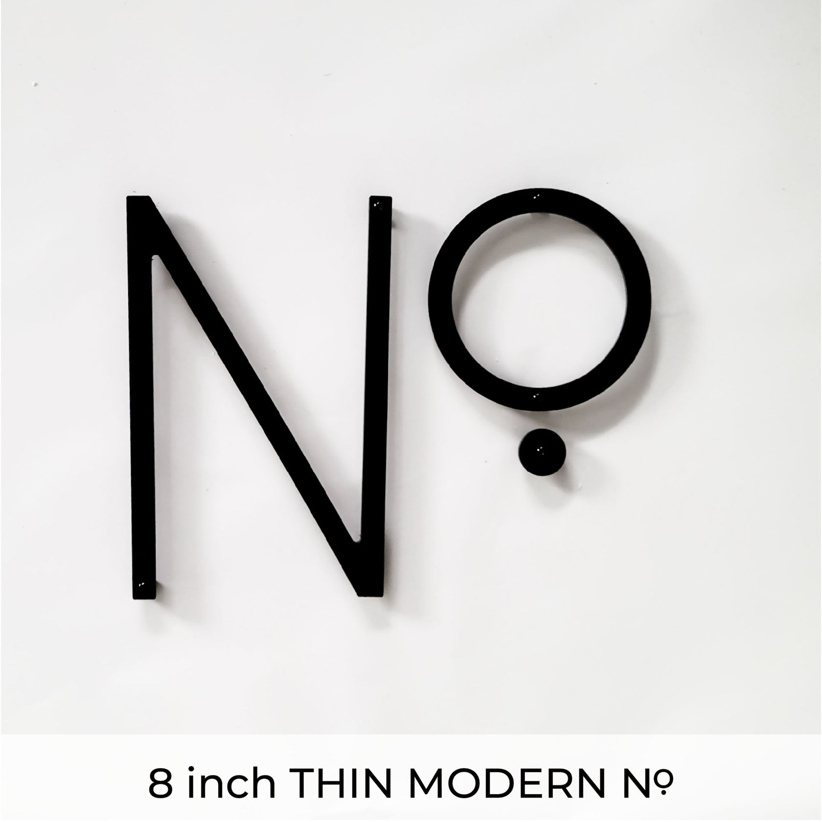 THIN MODERN House No. letters for address sign – LETTERCUT