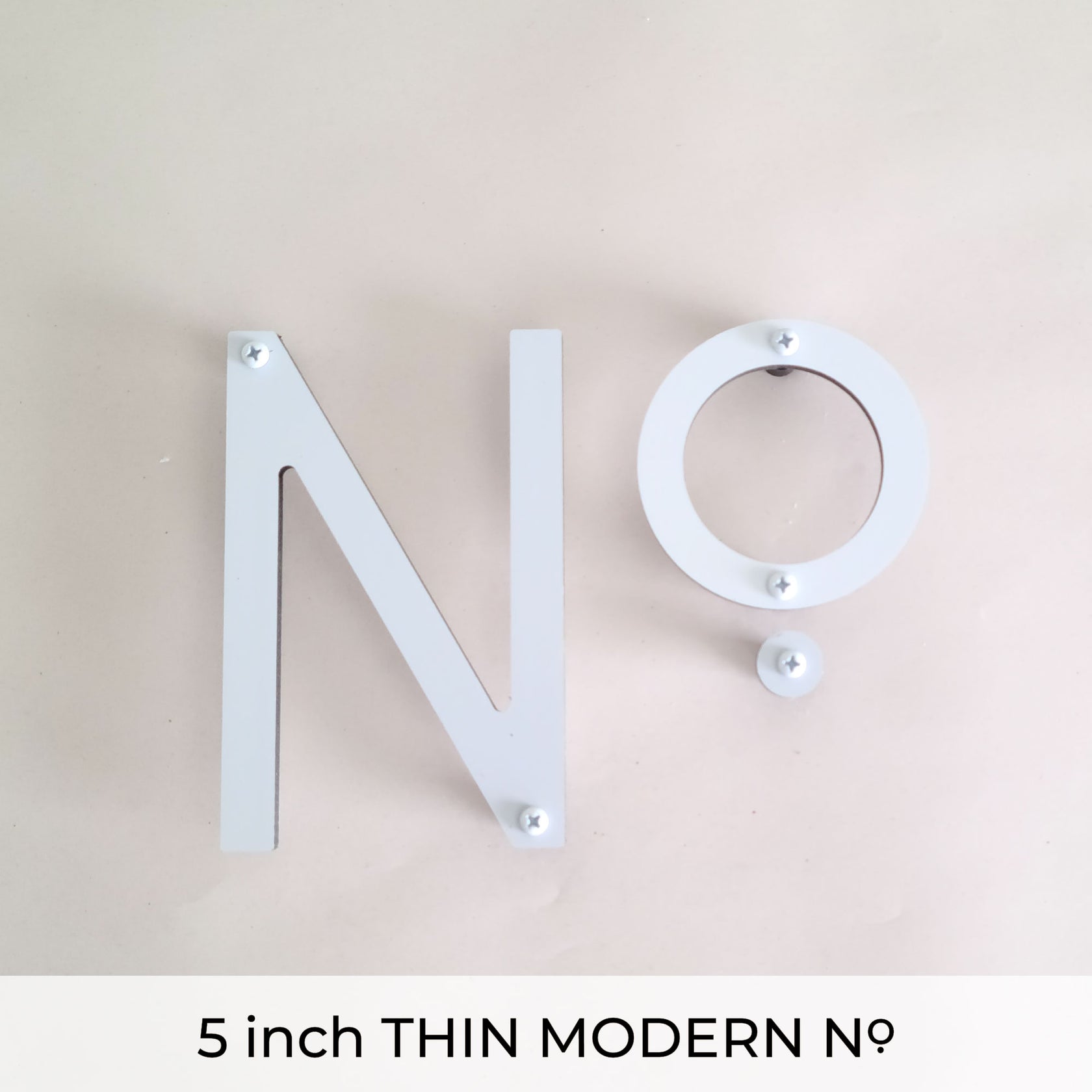 THIN MODERN House No. letters for address sign – LETTERCUT
