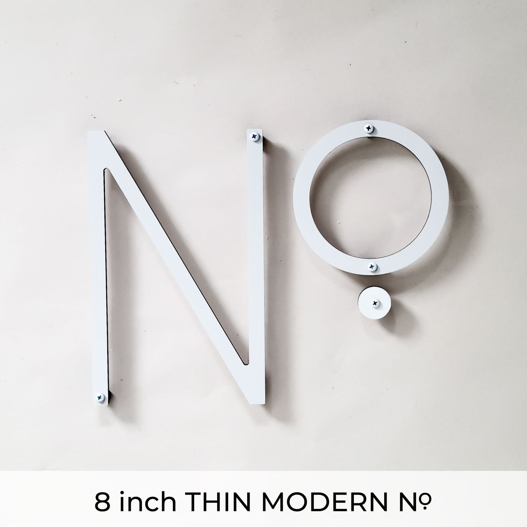 THIN MODERN House No. letters for address sign – LETTERCUT