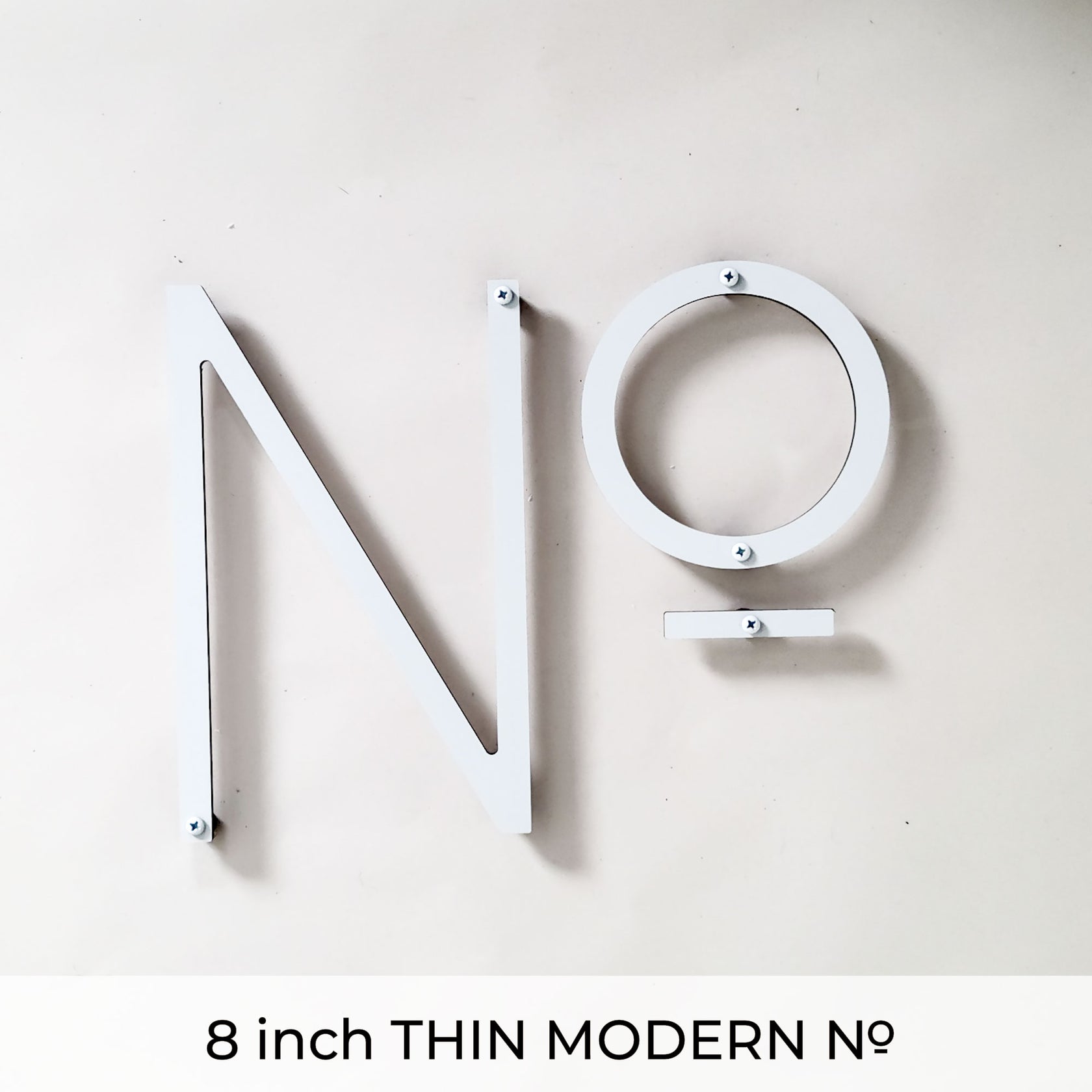 THIN MODERN House No. letters for address sign – LETTERCUT