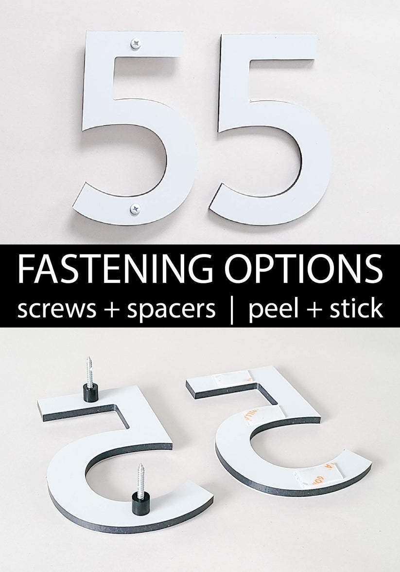 5 inch CLASSIC MODERN house numbers for address signs – LETTERCUT